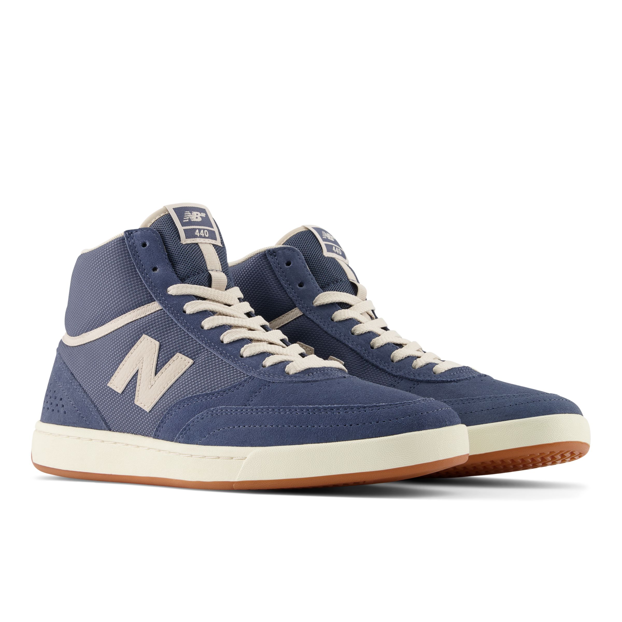 Shop New Balance NB Numeric 440 High Navy with White | Lifestyle Shoes ...
