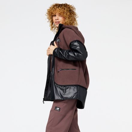 Women's NB AT Sherpa Jacket Apparel - New Balance